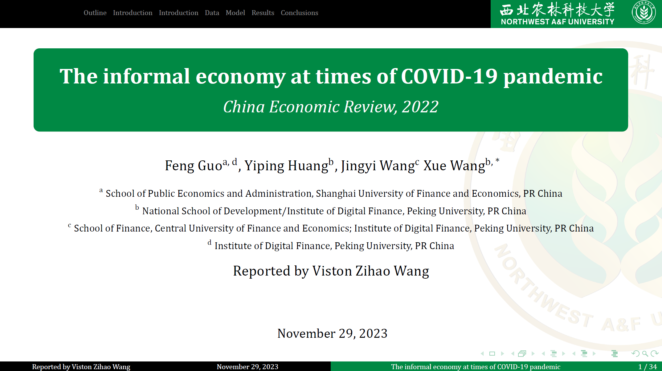 Paper sharing | The informal economy at times of COVID-19 pandemic ...